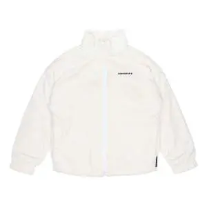 CONVERSE Logo Fleece Jacket - White