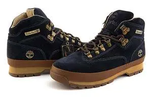 Timberland Euro Hiker Mid Lace Up Boots - Navy/brown