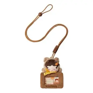 POP MART Pop Bean Fluffy And Cozy Card Holder Pendant 'skullpanda Snug Scarf - Multi-color