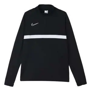 Nike Academy Half Zip Training Long Sleeve Top - Black/white