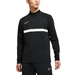 Nike Academy Half Zip Training Long Sleeve Top - Black/white