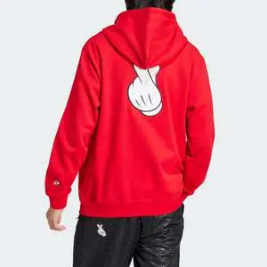 Adidas Mickey Mouse X Originals Appliqu Cotton Hoodie - Red