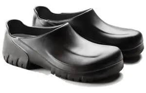 BIRKENSTOCK A640 Polyurethane Clogs - Black