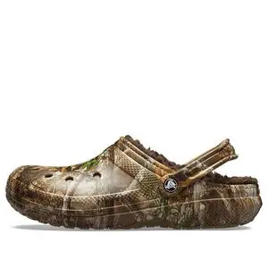 CROCS Classic Lined Real Tree Edge Clog - Brown