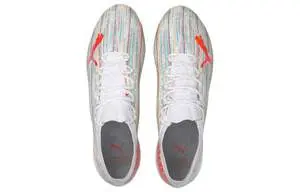 PUMA Ultra 1.2 Fg Ag Athletic Sneakers - White/red