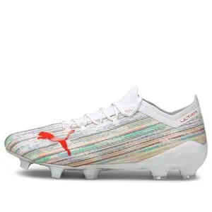 PUMA Ultra 1.2 Fg Ag Athletic Sneakers - White/red