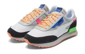 PUMA Future Rider Play On "high Rise" Lace-up Sneakers - Grey/orange