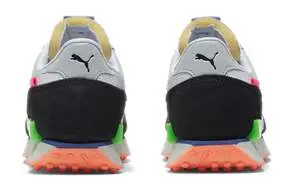 PUMA Future Rider Play On "high Rise" Lace-up Sneakers - Grey/orange
