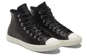 CONVERSE Chuck Taylor All Star High Top Leather Sneakers - Black