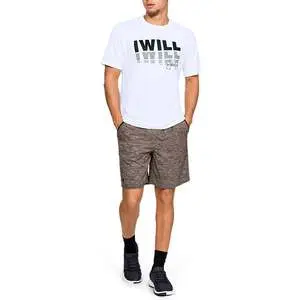 Under Armour Alphabet Printing Training Sports Short Sleeve