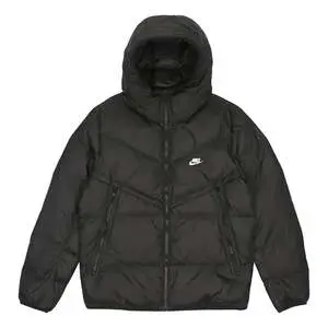 Nike Sf Windrunner Hooded Down Jacket - Black