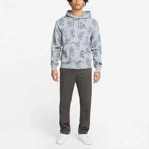 JORDAN X A Ma Maniere Crossover Solid Color Logo Straight Casual Pants