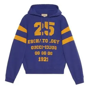 Gucci Ss21 Alphabet Stripe Printing Pullover - Blue