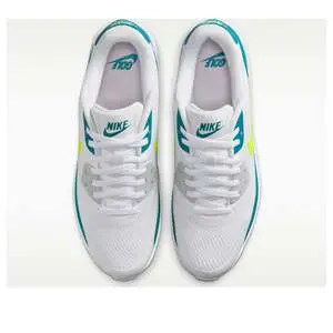 Nike Max 90 Golf Sneakers - White/bright Spruce/volt