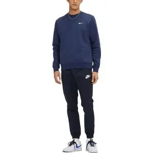 Nike Knit Sports Fleece Pullover - Blue