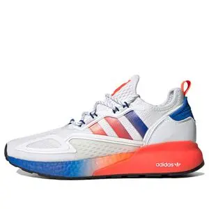 Adidas Zx 2k Boost Sneakers - White/orange/blue