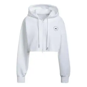 Adidas By Stella Mccartney Cropped Hoodie - White