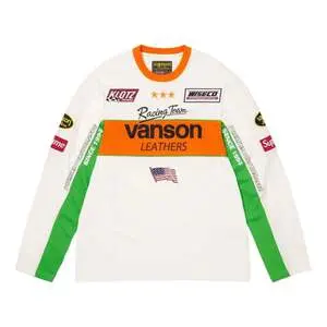 Supreme X Vanson Leathers Ss26 L/s T-shirt - White