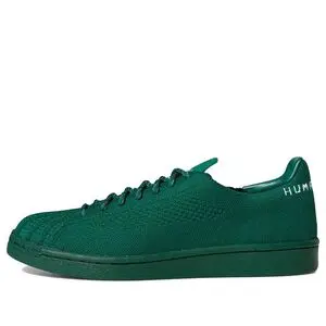 Adidas X Pharrell Superstar Primeknit "dark " Sneakers - Green