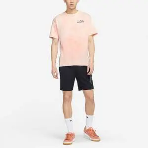 Nike Skateboard Back Printing Washed Sports Skateboard Short Sleeve