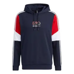 Adidas Neo Color Blocked Hoodie - Blue
