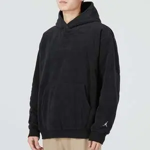 JORDAN Essential Winter Fleece Hoodie - Black