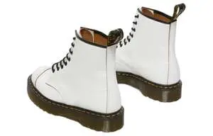 Dr. Martens 1460 Bex Made In England Cap Toe Lace Up Boots - White