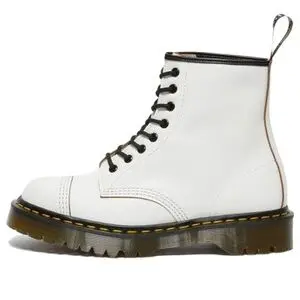 Dr. Martens 1460 Bex Made In England Cap Toe Lace Up Boots - White