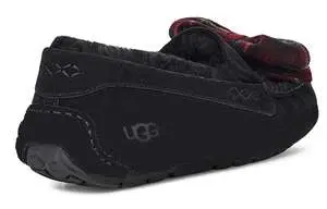 UGG Ansley Plaid Bow Moccasin - Black