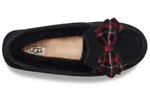 UGG Ansley Plaid Bow Moccasin - Black
