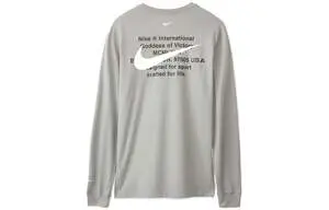 Nike Swoosh Long Sleeve T-shirt - Grey