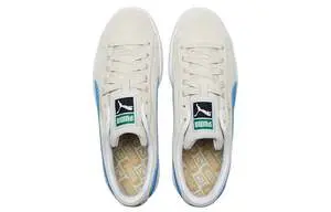 PUMA Suede Classic 21 Low Top Sneakers - White/blue
