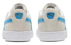 PUMA Suede Classic 21 Low Top Sneakers - White/blue