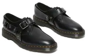 Dr. Martens Henree Polished Smooth Leather Buckle Shoe