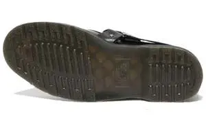 Dr. Martens Henree Polished Smooth Leather Buckle Shoe