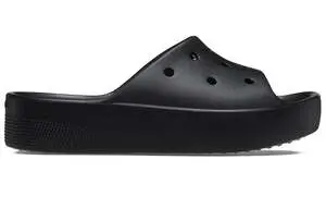 CROCS Platform Slide Sandals - Black