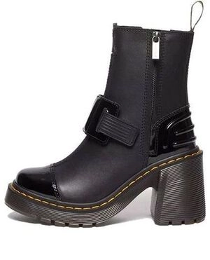 Dr. Martens Gaya Heeled Chelsea Boots - Black