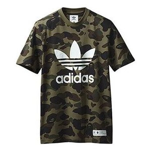 Adidas X A Bathing Ape Adicolor T-shirt 'green - Olive Cargo