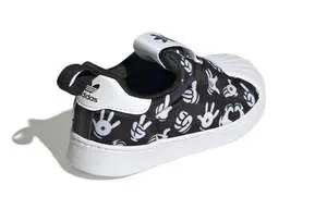 Adidas Disney X Superstar 360 'mickey's Hands' Slip-on Sneakers - Core Black/cloud White/core Black