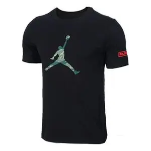 JORDAN Jumpman Logo Basketball Sports Tee - Black