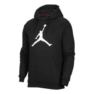 JORDAN Logo Fleece Hoodie - Black