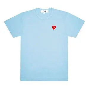 Play Comme Des Garcon Kawakubo Rei Red Love Embroidered - Blue