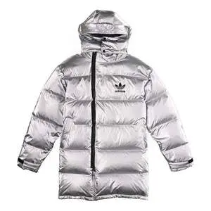 Adidas Originals Padded Hooded Down Jacket - Silver