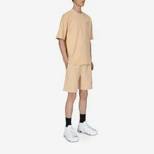 JORDAN X Union Crossover Ss22 Solid Color Breathable Logo Round Neck Short Sleeve Asia Edition Khaki - Default Color
