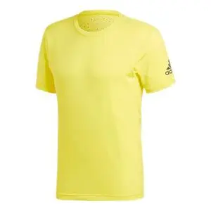 Adidas Training Sports Round Neck Short Sleeve - Yellow