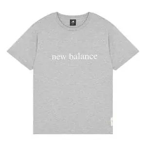 NEW BALANCE Essentials Logo T-shirt Asia Sizing - Grey