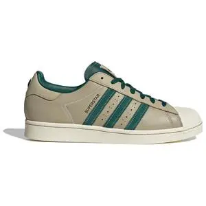 Adidas Originals Superstar "tan Green" Sneakers - Tan/green