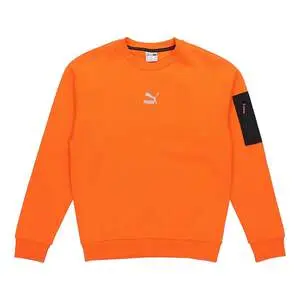 PUMA Casual Loose Round Neck Pullover - Fiery Orange
