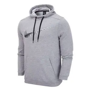 Nike Dri-fit Casual Pullover Training Hoodie - Gray