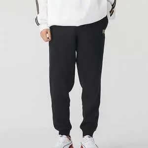 PUMA Metallic Nights Tape Logo Printed Knitting Sports Trouser - Black